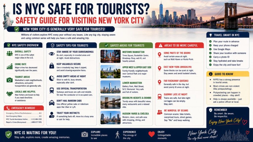 Is NYC Safe for Tourists? – Safety Guide for Visiting New York City ...